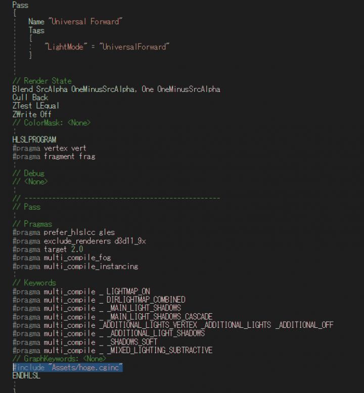 Unityのshader Graphで透明なシートを作りたい。
